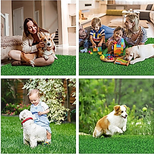 STARROAD-TIM Artificial Grass Rug Turf for Dogs Indoor Outdoor Fake Grass for Dogs Potty Training Area Patio Lawn Decoration (50 x 30 Inch (Pack of 1))