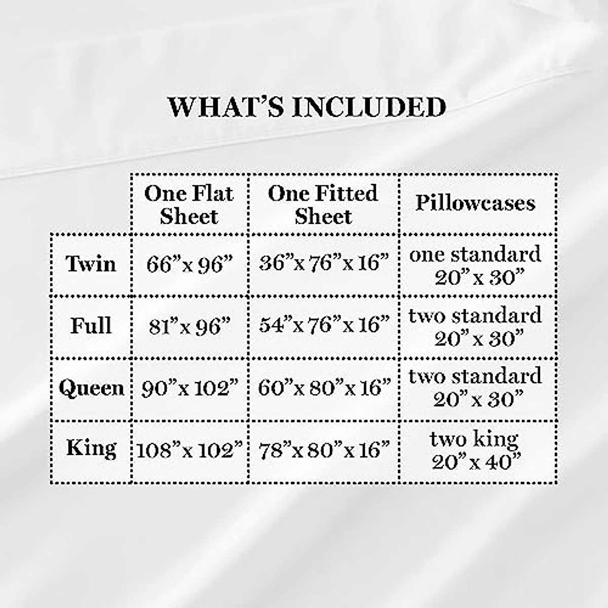 MARTHA STEWART 100% Cotton Queen Sheet Set - 4 Piece, Soft, Smooth, Durable, Easy Care, 16" Deep Pocket Sheets, Bedding Sheets, Sateen Sheet, 1 Flat, 1 Fitted, 2 Pillowcases, White