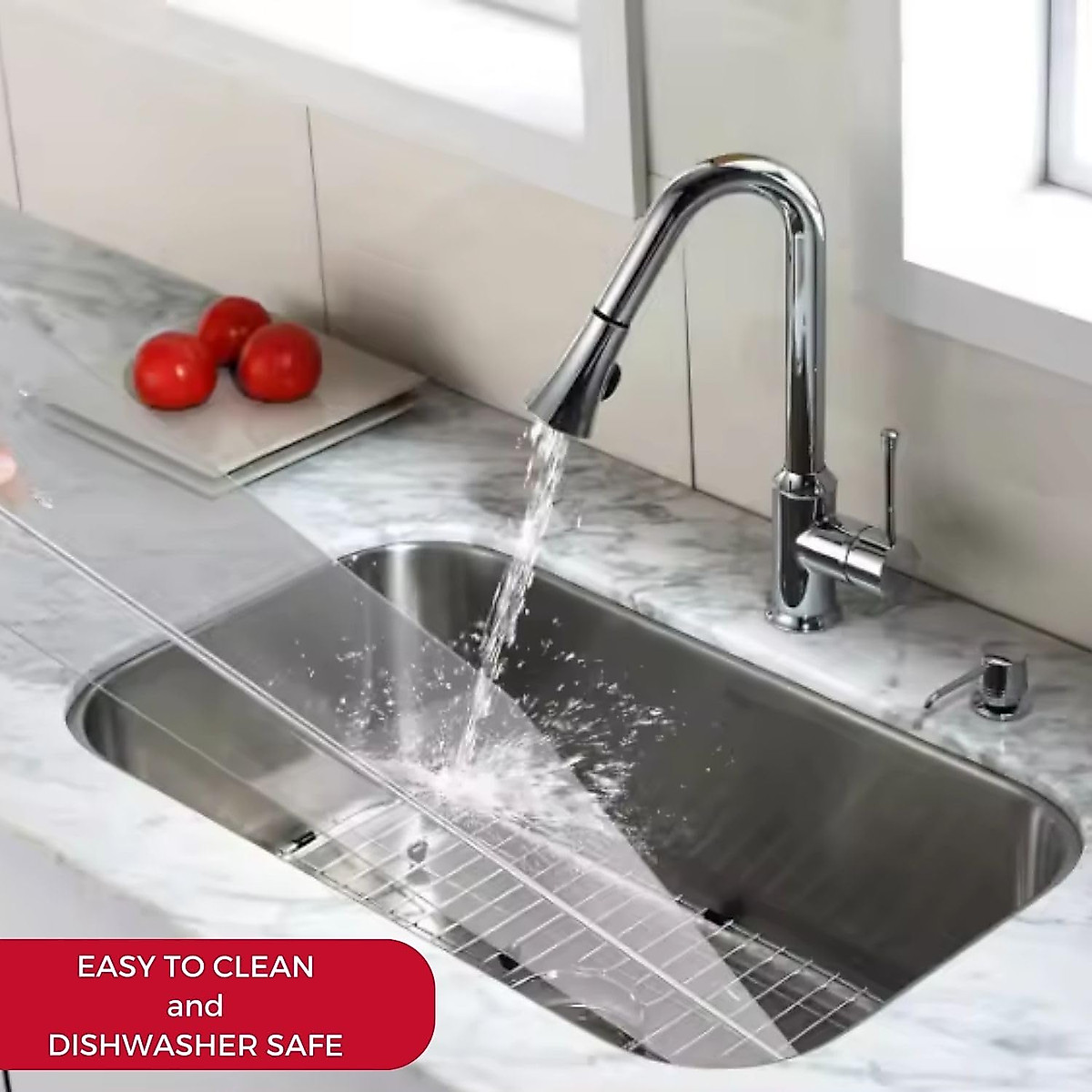 16 X 18" ACRYLIC CUTTING BOARD WITH COUNTER LIP