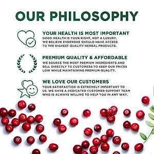 D-Mannose & Cranberry Extract 1350mg Advanced Formula, Fast-Acting Natural Urinary Tract Health Support for Women & Men, Flush Impurities in Urinary Tract & Bladder, Non-GMO, Vegan - 60 Capsules