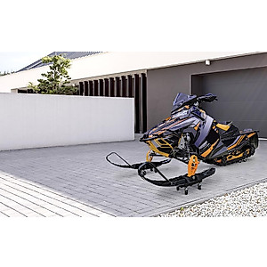 MaxxHaul 50906 Snowmobile Moving Dolly Set, 1500lbs Load Capacity V-Slide Anti-Slip Rubber Pads Straps Firmly Attaching on Skis