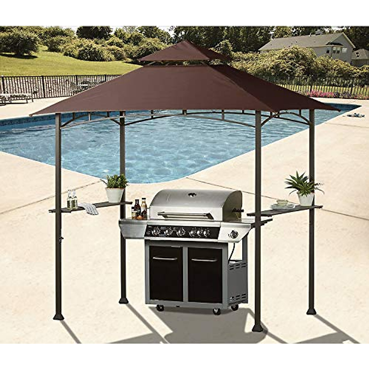 Grill Gazebo Replacement Roof for #L-GZ238PST-11 by ABCCANOPY