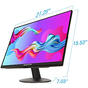 Sceptre IPS 24-Inch Business Computer Monitor 1080p 75Hz with HDMI VGA Build-in Speakers, Machine Black (E248W-FPT)