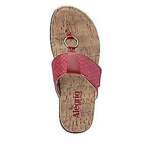 Alegria Women's Lanie Red Thong Sandal 10 M US