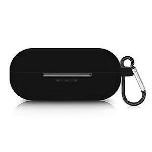 kwmobile Case Compatible with Anker Soundcore Liberty Neo Case - Silicone Cover Holder for Earbuds - Black