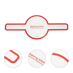 Hemoton Baking Mat Long Handles Dutch Oven Bread Mat Pastry Rolling Mat for Gentler Safer Easier Transfer Dough