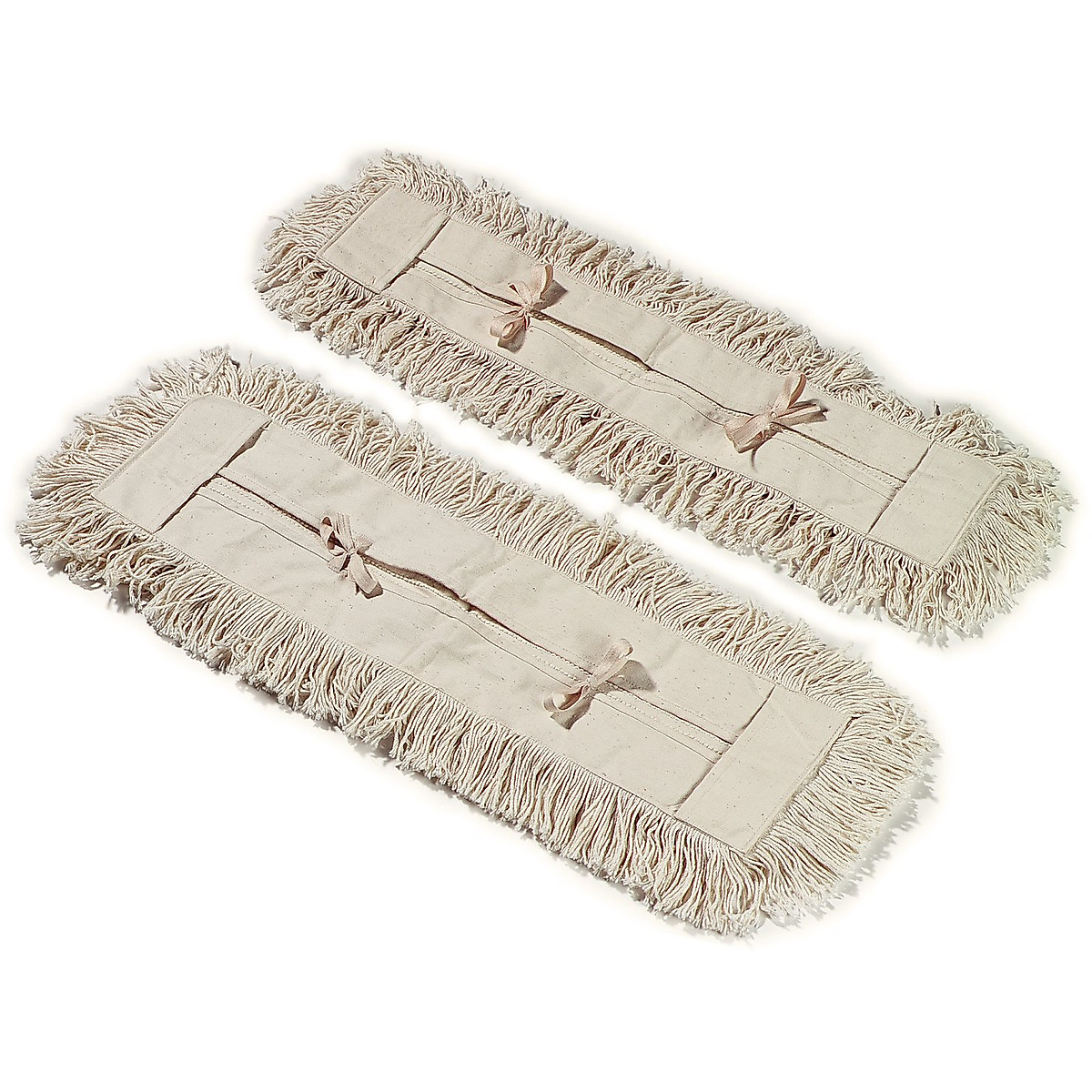 SPARTA Flo-Pac Dust Mop Tie Back for Cleaning, 24 X 5 Inches, Tan, (Pack of 12)