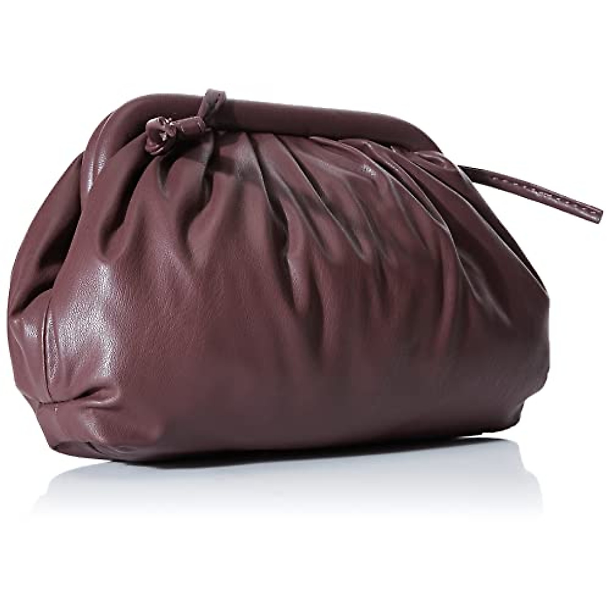 Steve Madden womens Steve Madden Nikki Clutch Crossbody, Burgundy, One Size US