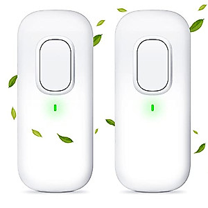 Negative Ion Generator 2 Pieces Home Plug in Air Purifier Portable Air Freshner White Mobile Air Ionizer Filterless Plug in Air Filter Highest Output Air Cleaner for Remove Dust, Odor, Pollutants