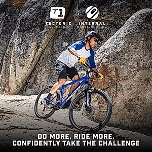 Mongoose Switchback Comp Adult Mountain Bike, 18 Speeds, 27.5-inch Wheels, Women Aluminum Medium Frame, Grey