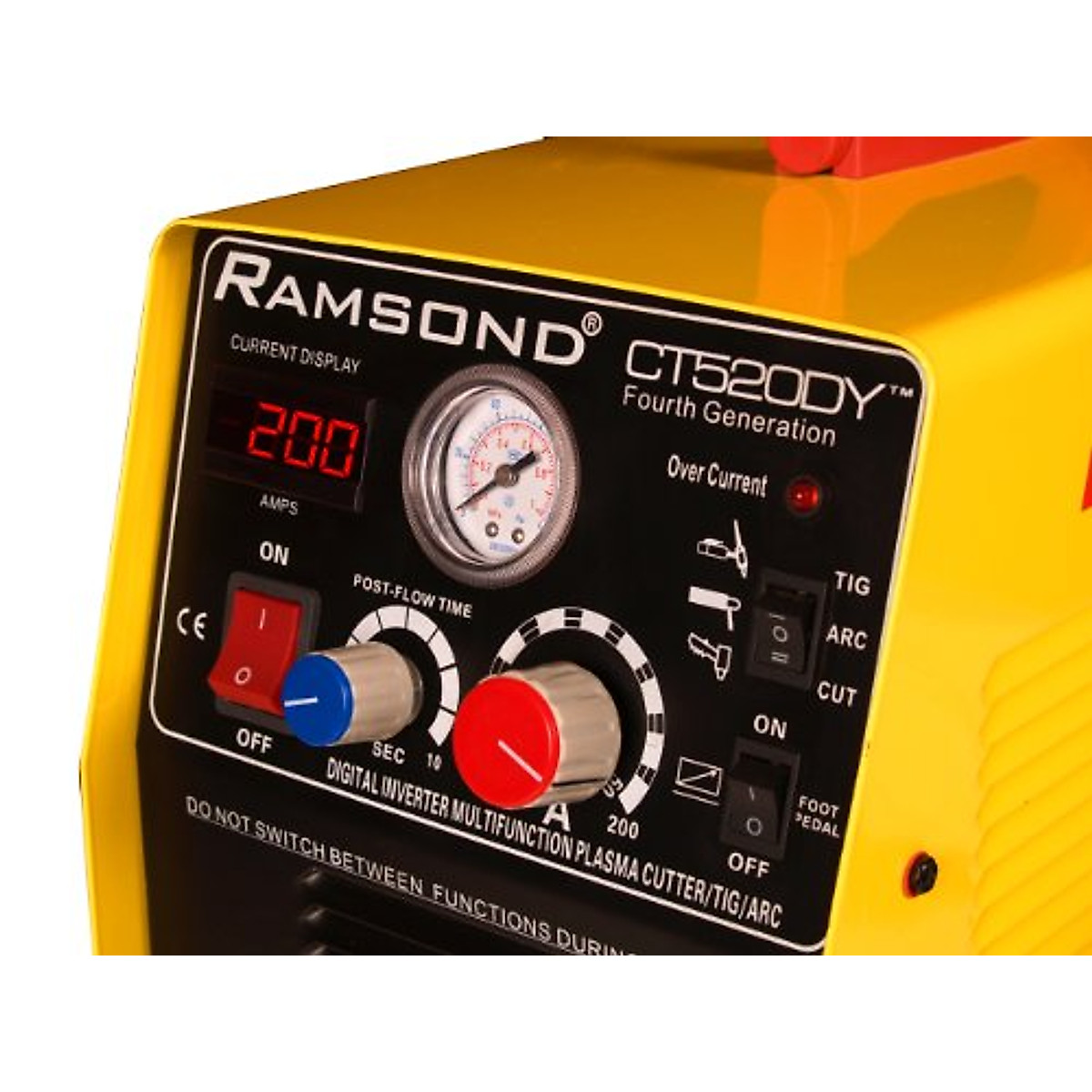 Ramsond CT 520DY 3-in-1 Multifunction Digital Inverter Plasma Cutter + TIG Welder + ARC (MMA) Welder, Dual Voltage 110/220V Dual Frequency 50/60Hz
