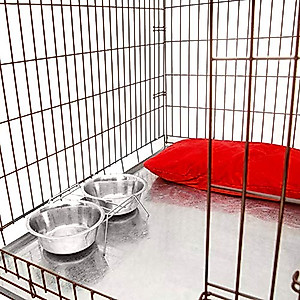 KOPEKS Galvanized Metal Tray for Dog Crates, Pet Kennels, Restaurant Grease Traps, and Floor Protection, Chew Proof Durability, Heavy-Duty Reusable Coverage, 41 x 27 Inches, (KPS-1119)