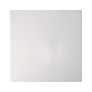 DecoPac Square Cake Drum, Foil Covered Cake Drum, Sturdy Half Inch Thick, Pack of 5, White - 18 Inch