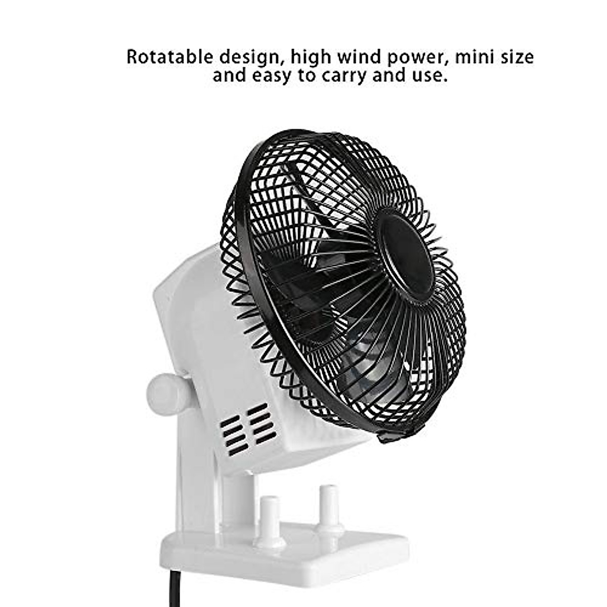 13W Mini Electric Fan Table Desk Big Wind Manicure Fan Dryer Manicure Tool, Two Gears Adjustable Rotating Fans, Mini Desktop Manicure Mute High Wind Table Fan