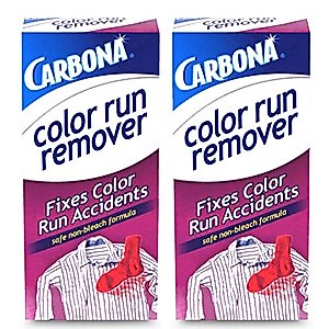 Carbona® Color Run Remover | Powerful Color Bleed Eliminator | Fixes Color Run Accidents | 2.6 Oz, 2 Pack