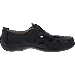 Ros Hommerson Womens Candid Leather Slip-On Mary Janes Black 7 Super Slim (SS)