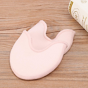 Ballet Toe Pads 2 Pairs Ballet Toes Pad Pointe Shoe Socks Silicone Toe Socks Toe Liner Socks Half Seamless Socks Metatarsal Pads for High Heel Dance Shoes Pink Toe Pointe Pads