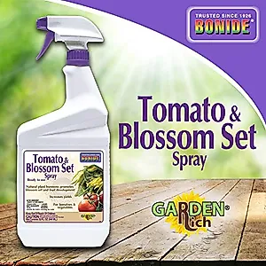 Bonide Tomato & Blossom Spray Set, 32 oz Ready-to-Use, Increases Harvest of Fruits & Vegetables in Home Garden