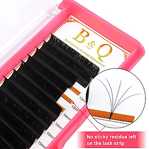 Eyelash Extension C CC D DD curl Easy Fan Volume Lashes .03 .05 .07 .10 Eyelash Extensions Blooming Self Fanning Volume Lash Extensions 9 to 25mm (D-0.07,12-17mix)