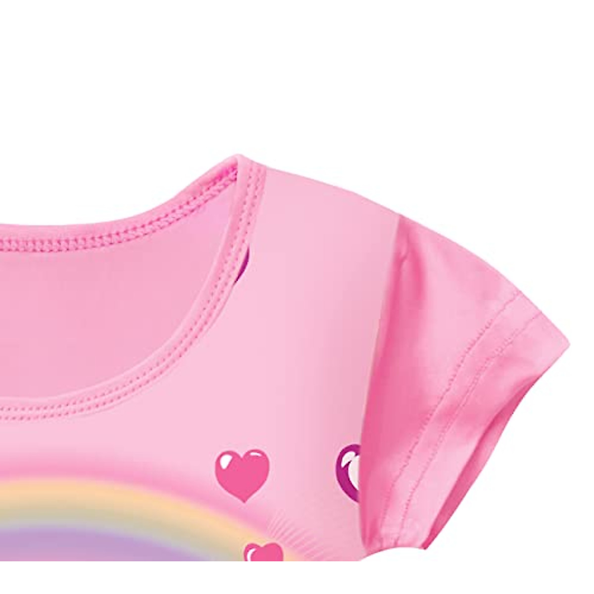 AOVCLKID Toddler Girls Princess Dress Little Kids Summer Print Casual Shirtdress (5-6X, Pink 18)