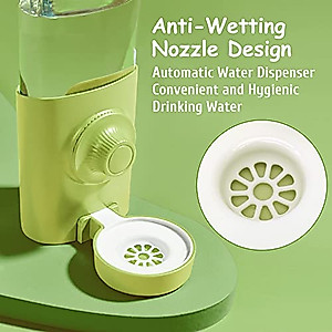 BNOSDM Rabbit Hay Feeder Rack Bunny Water Dispenser No Drip for Cage Guinea Pig Feeding Set with 600ml Hanging Water Bottle and Hay Holder for Rabbits Bunnies Small Animals Chinchillas Hedgehogs