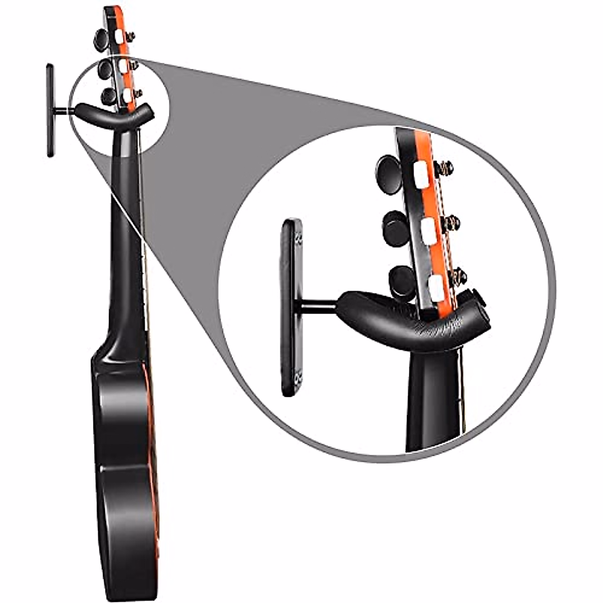 LMMDDP Banjo Armrest Single Leg Banjo Protector Accessory Replacement With 6Pcs Guitar Holder Guitar Hanger Wall Hook Stand