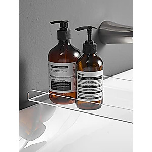 whillar Acrylic Bathtub Tray Caddy, Clear Bath Tub Tray, Bathtub Caddy Shelf Table Across Rack, Luxury Bath Accessory for Bathtub (31.2inch)