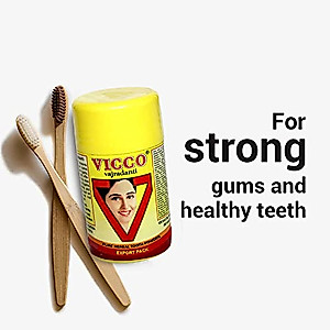 Vicco Vajradanti Pure Herbal Toothpowder - Pack of 4 (100g Each) - Specially Packed and Exported by Behal International
