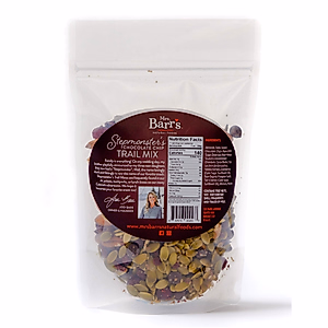 Mrs. Barr’s Natural Foods Trail Mix | Chocolate Chip | Superfood | Real Food Ingredients | Plant-Based Protein Snack | Camping, Hiking & Backpacking Food | Small Batch | Gourmet | 11 Ounces (3 Pack)