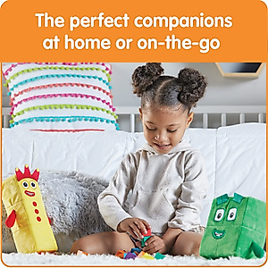 hand2mind Numberblocks Three and Four Playful Pals, Small Plush Figure Toys, Cute Plushies, Stuffed Toys, Preschool Number Toys, Math Learning Toys, Toddler Imaginative Play, Birthday Gifts for Kids