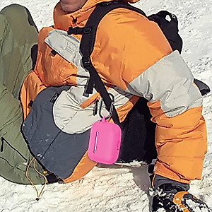 LEFXMOPHY Pink Case Replacement for TOZO NC2, Silicone Heavy Duty Skin Carrying Protective Cover Glow in Dark