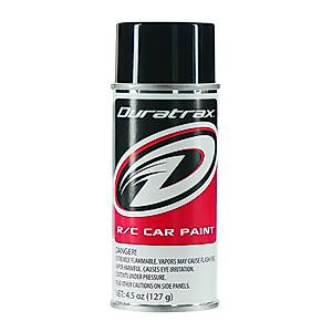 Duratrax Polycarbonate Radio Control Vehicle Body Spray Paint, 4.5 Ounces, Basic Black