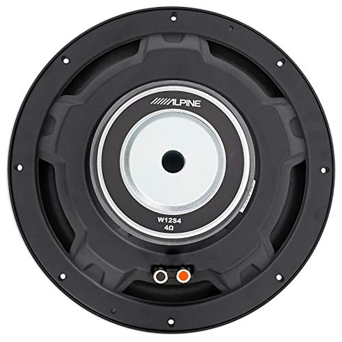 Alpine W12S4 12" 750 Watt Peak 250 Watt RMS 4-Ohm Car Audio Subwoofer Sub