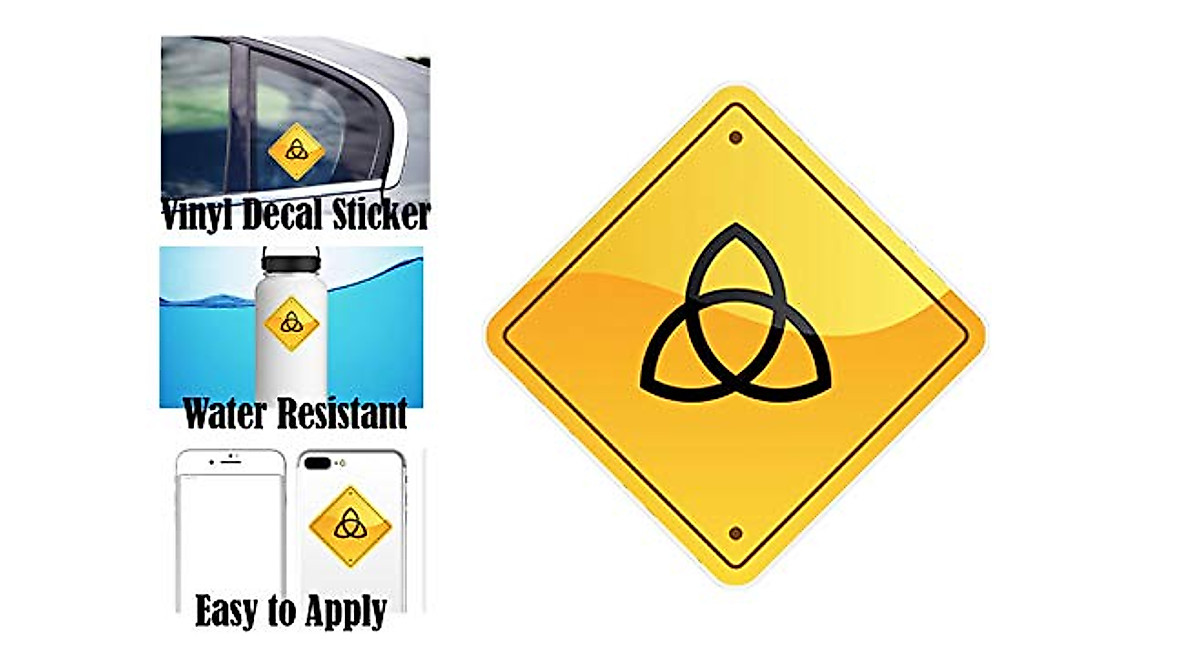 Religious Symbol Road Signs Church Icon Cartoon Vinyl Sticker (12" Tall ...