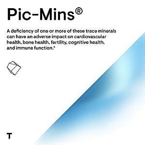 THORNE Pic-Mins - Trace Mineral Complex with 7 Essential Trace Minerals - 90 Capsules