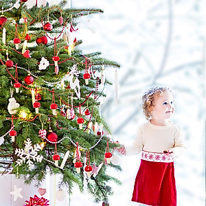 Felt Mushroom Christmas Mushroom Decorations Xmas Hanging Ornament Christmas Tree Ornament Decorations for Wedding Holiday(12 Pieces)