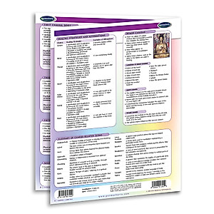 Permacharts Chakras Guide- Holistic Health Quick Reference Guide