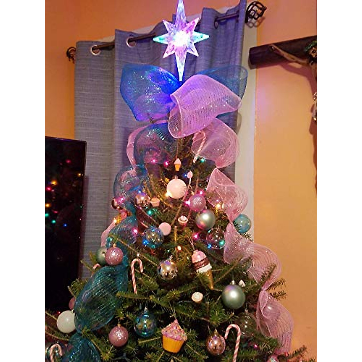 Floral Supply Online - 10 inch x 30 feet Red Metallic Mesh Ribbon. The Exclusive Metallic Red Mesh with A Unique Touch of Color and Sparkle.