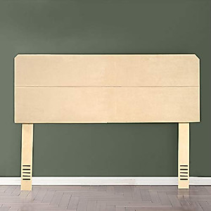 Greaton Upholstered Fabric Headboard, Twin, Beige