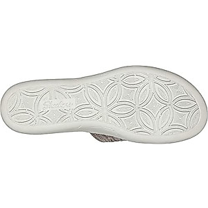 Skechers Women's Wedge Sandal, Taupe, 10