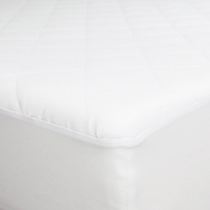 Furinno Angeland Quilted Mattress Pad, Twin, White