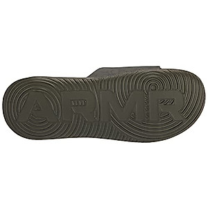 Under Armour Men's Ansa Graphic Fixed Strap Slide Sandal, (305) Marine OD Green/Marine OD Green/Orange Blast, 9