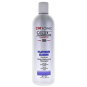 CHI Ionic Color Illuminate Shampoo, Platinum Blonde, 12 FL Oz