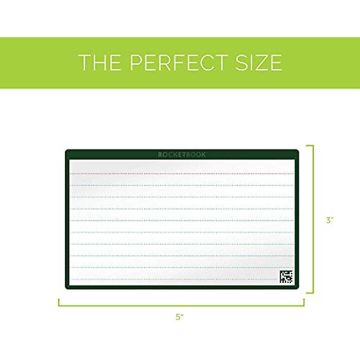 Rocketbook Cloud Cards - Eco-Friendly Reusable Index Note Cards With 1 Pilot FriXion ColorStick Pen & 1 Microfiber Cloth Included - Single Set of 80 (3" x 5")