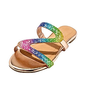 ZHOUXINGB Shoes for Women, Sport Sandals for Women Comfortable Sandals Zipper Back Sneakers Athletic Shoes Silver Flip Flops Gym Womens Hiking Sandals