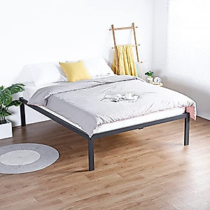 Olee Sleep 18inch Tall Steel Slat / Non-slip Support S-3500 High Profile Platform Bed Frame, Twin