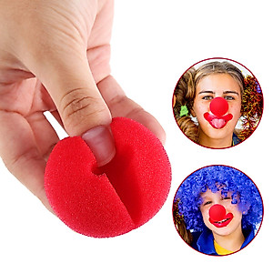 Boao 60 Pieces Red Clown Noses Cosplay Noses Foam Circus Noses for Halloween Christmas Carnival Costume Party Dress Up