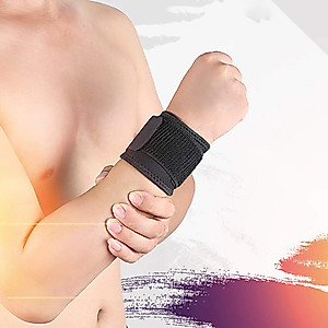 Wrist Brace, Compression Wrist Strap Support Wrist for Men & Women, Youth & Elderly, Boys& Girls, One Size Adjustable, Sports Wristband 1 PCS (Pink)