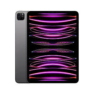 Apple iPad Pro 11-inch (4th Generation): with M2 chip, Liquid Retina Display, 2TB, Wi-Fi 6E, 12MP front/12MP and 10MP Back Cameras, Face ID, All-Day Battery Life – Space Gray