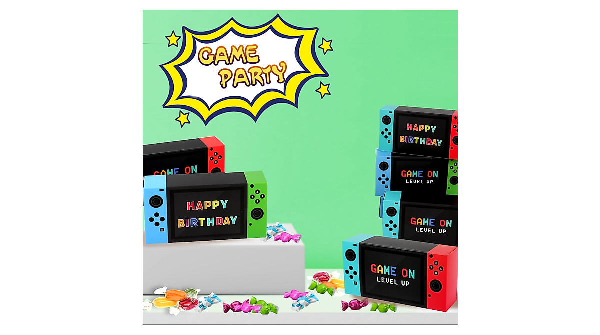 Video Game Party Favor Boxes - Fun Gift Packs for Kids
